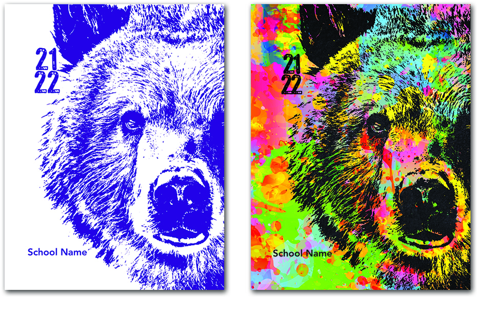 Bear Mascot Yearbook Cover