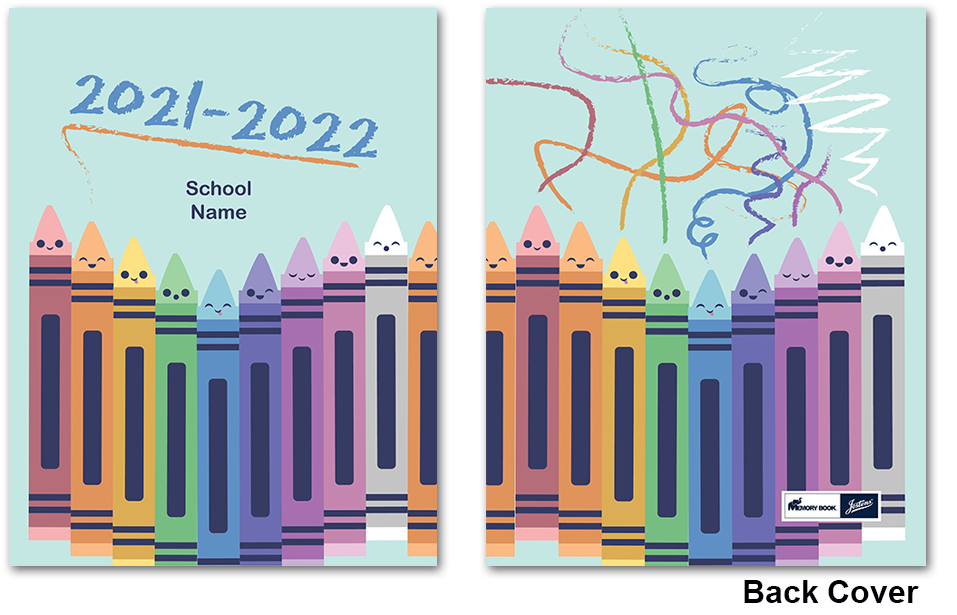 Cheery Crayons Yearbook Cover