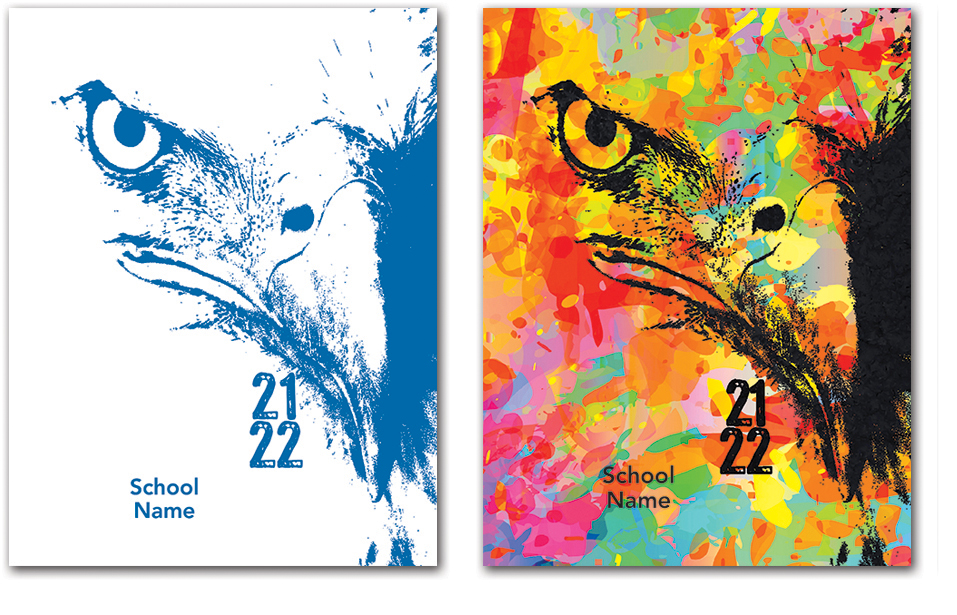 Eagle Mascot Yearbook Cover